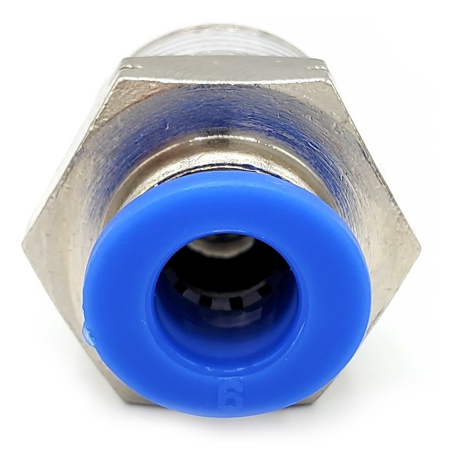 10 Pz De Conector/racor Rápido Neumático Recto 3/8 Npt X 6mm | Instrutek